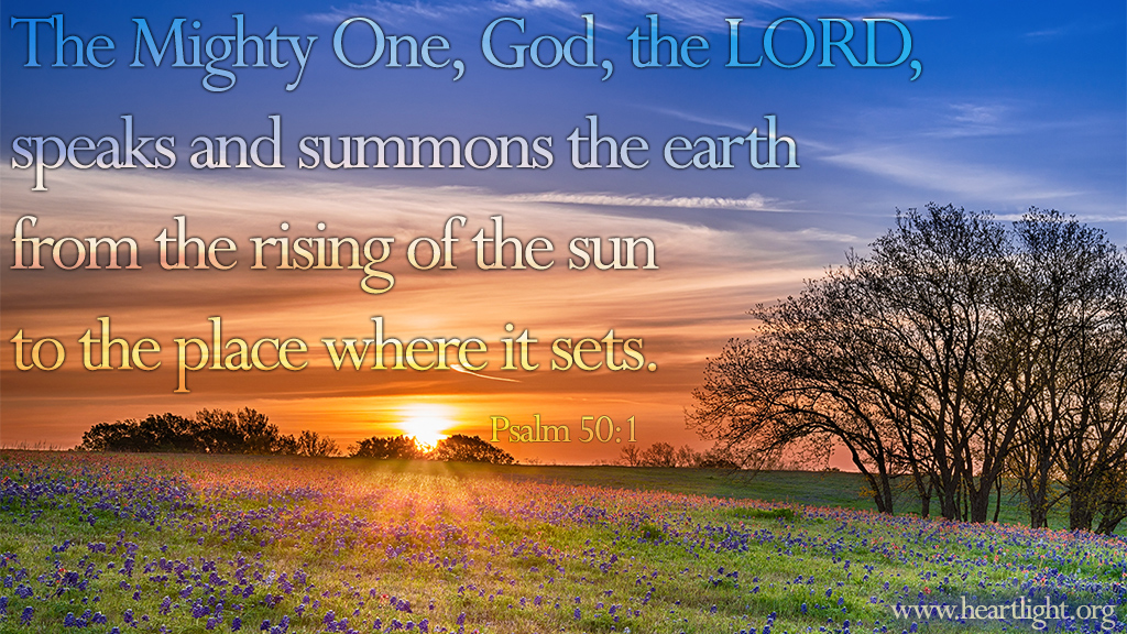 Psalm 50 1 Illustrated Heartlight Gallery