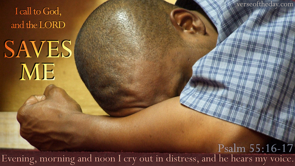 Psalm 55 16 17 Illustrated Heartlight Gallery
