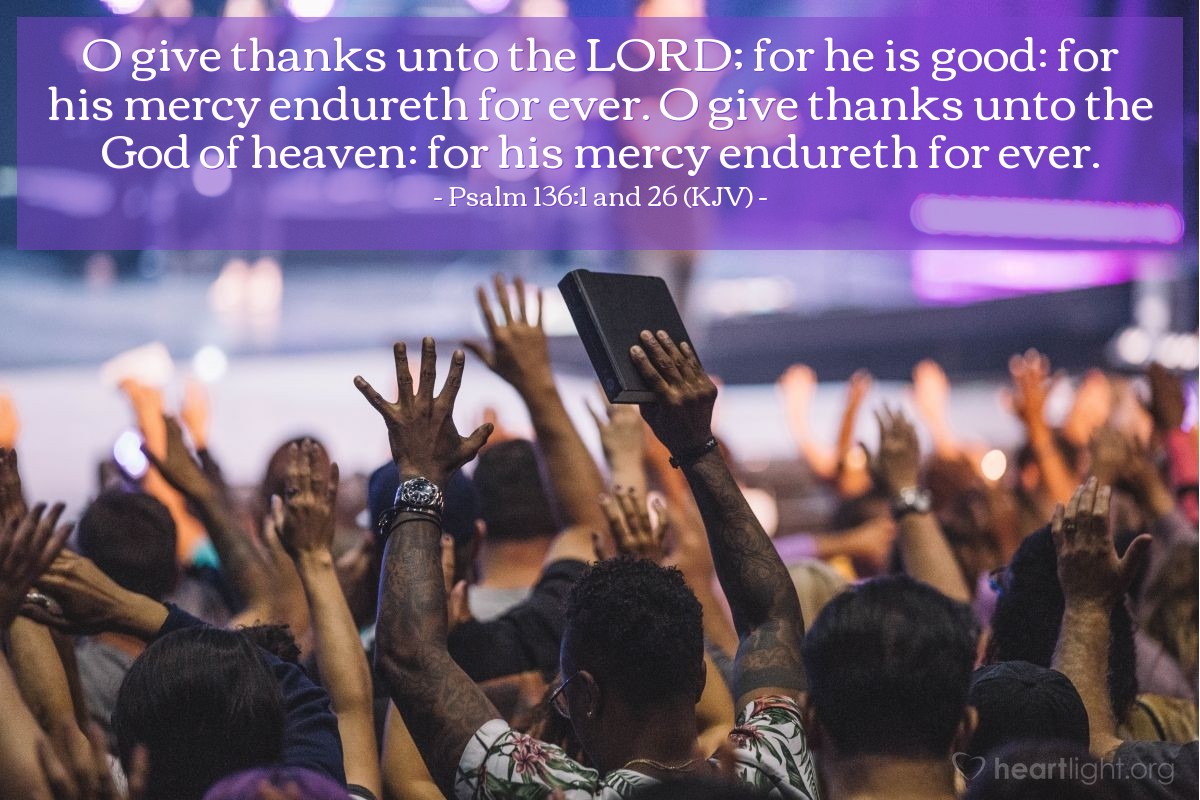 Today s Verse Psalm 136 1 And 26 KJV Emmanuel Baptist Church