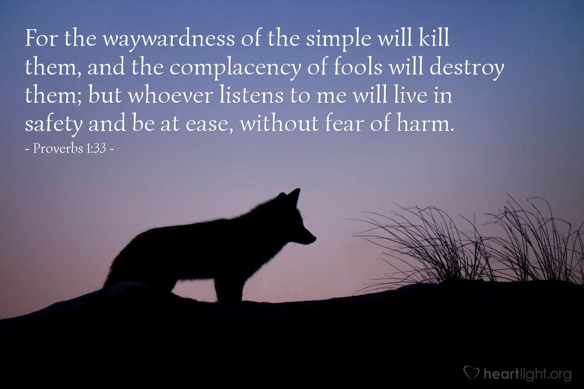 Proverbs 1 33 Daily Wisdom For Sunday March 18 2001 Proverbs 1 33 Daily Wisdom For Sunday March 18 2001