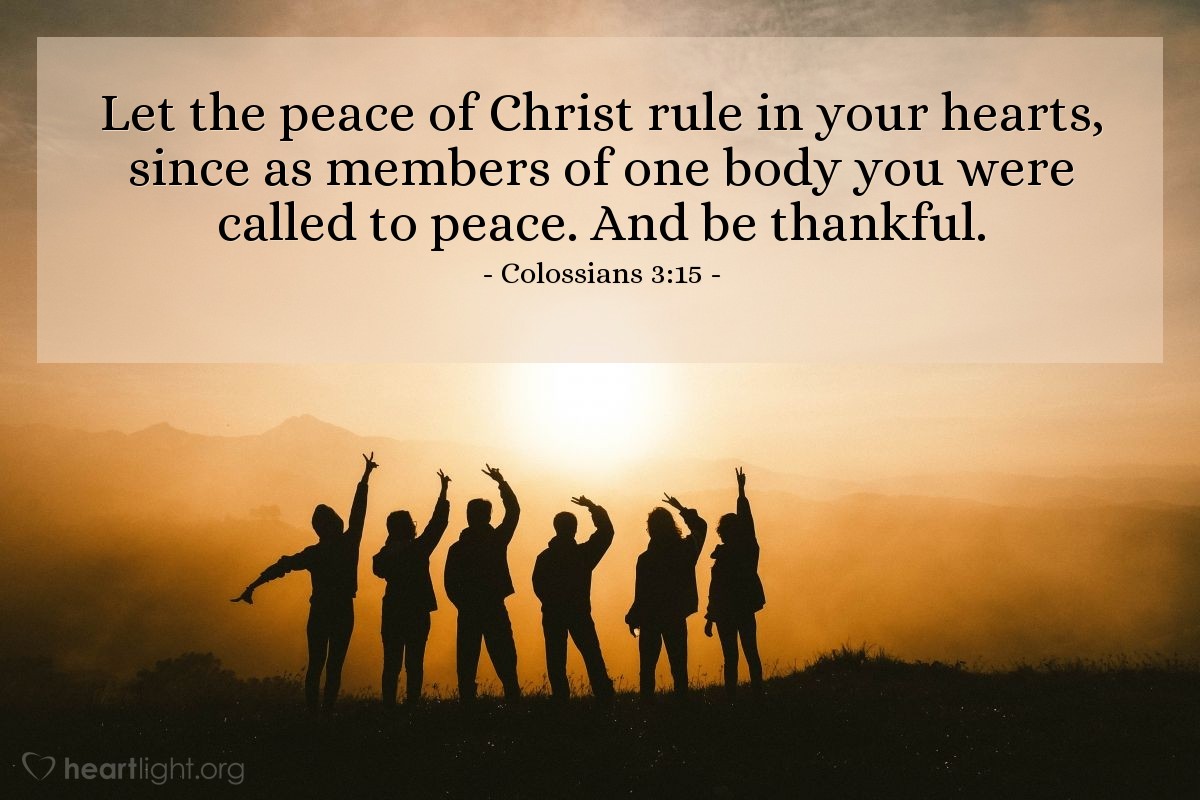 Colossians 3 15 Verse Of The Day November 22 2022 TheSingleAdventist