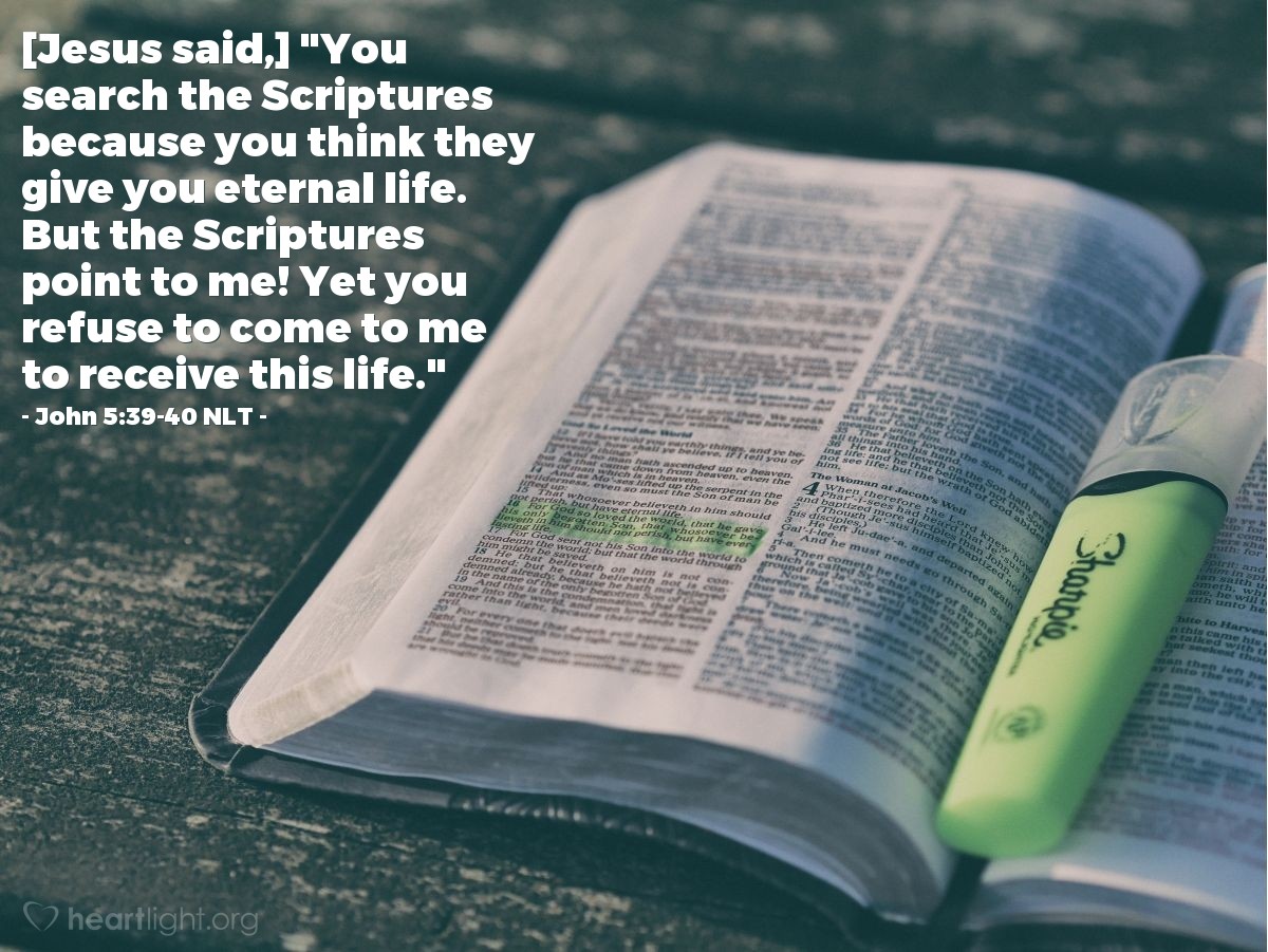  The Center Of Scripture John 5 39 40 What Jesus Did 