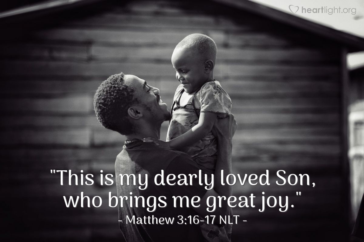  The Father s Delight In His Children Matthew 3 16 17 What Jesus Did 